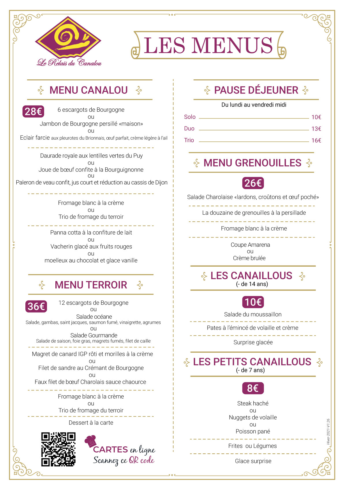 Le restaurant Logis de France Le Relais du Canalous à Digoin en ...